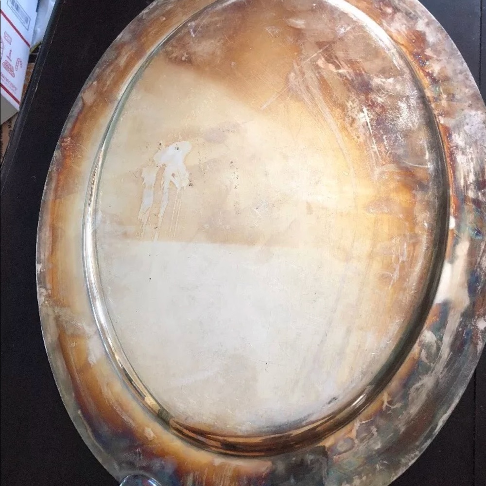 Windsor Wm Rogers Oval Silver Platter 20 Inch - Gem